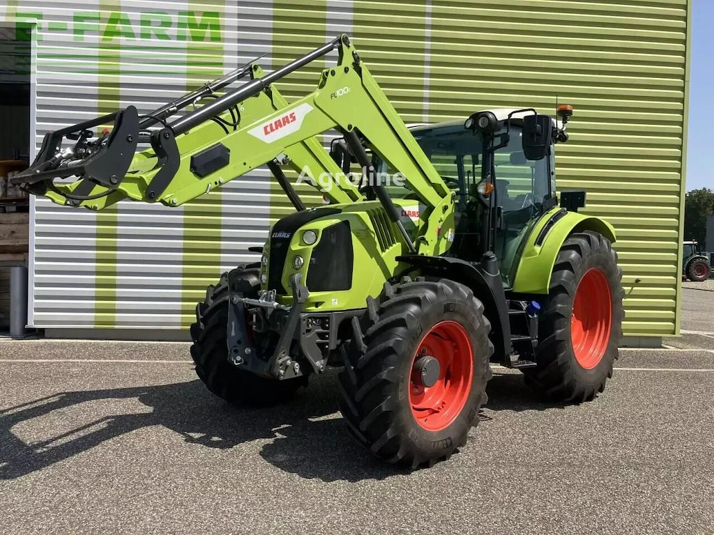 Claas arion 430 panoramic + fl 100 c traktor točkaš