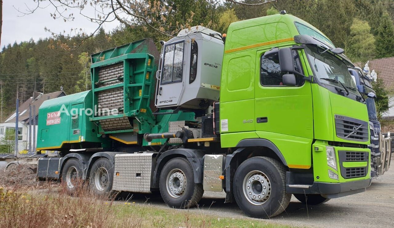 Jenz Hem 582 DQ + volvo 8x4 drobilica za drvo