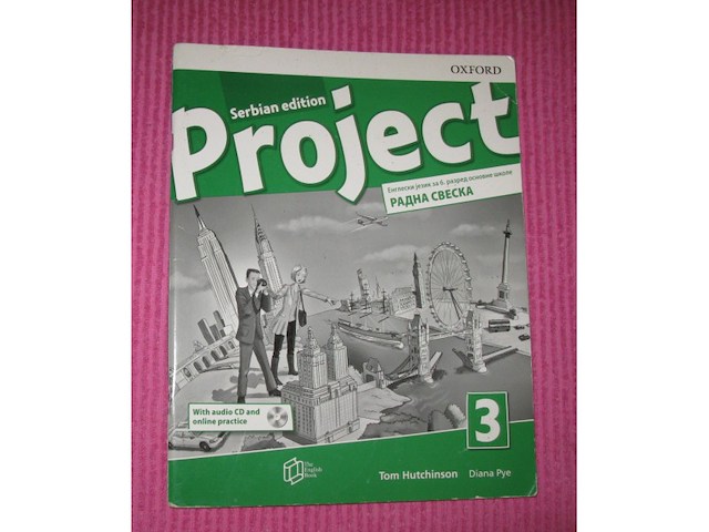 PROJECT 3, ENGLESKI 6, RADNA SVESKA + CD