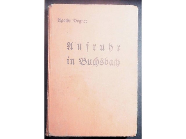 Agathe Pogner ➡️ Aufruhr in Buchsbach ➡️ 1930.