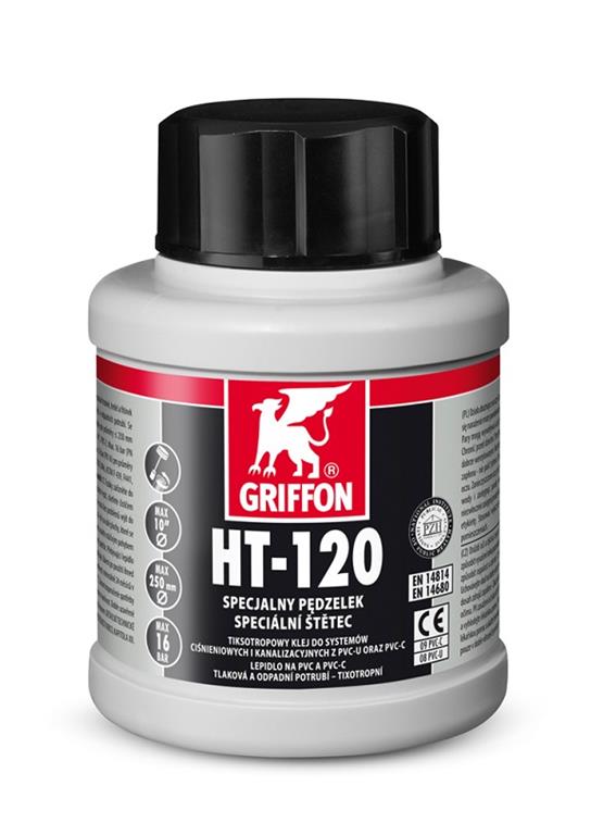 HT-120 Univerzalni lepak (Solvent Cement) za spajanje CPVC&UPVC 125ml GRIFFON
