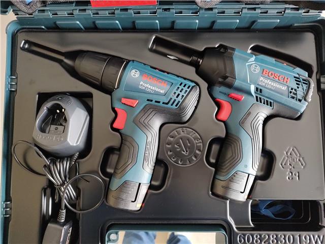 Bosch set akumulatorskih alata bušilica GSR 120-Li + udarni odvrtač GDR 120-LI + GAL 12V-10 u koferu BOSCH
