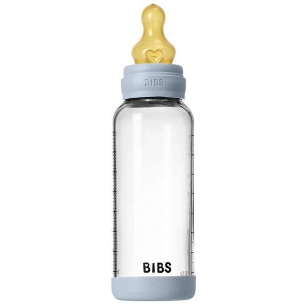 Bibs staklena flašica 240 ml Baby Blue