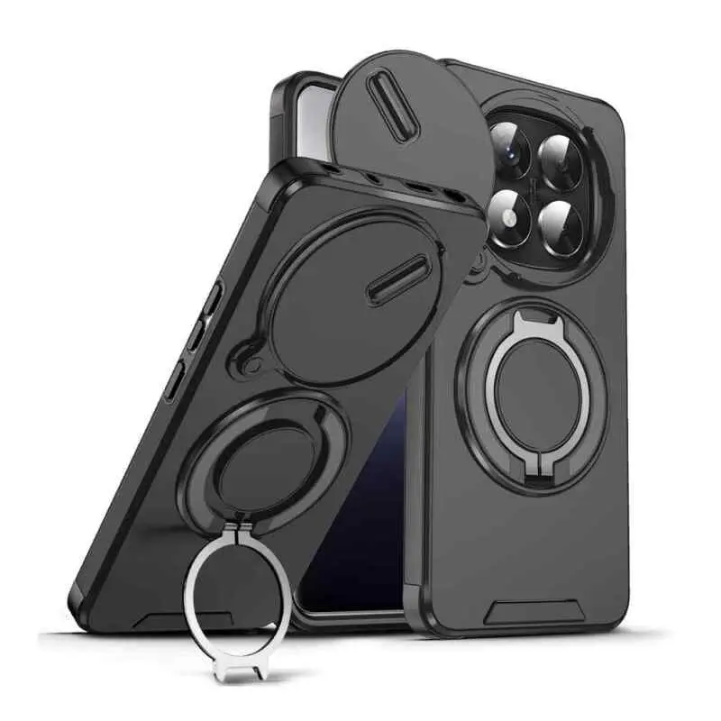 Maska CamShield Ring stand za Xiaomi Redmi Note 15 Pro Plus 5G EU crna
