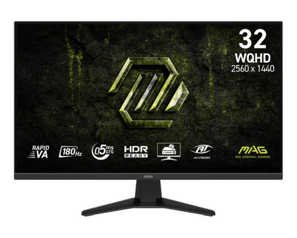 MSI 32 inča MAG 325QF E18V, WQHD 2560×1440 Rapid VA 180 Hz gaming monitor