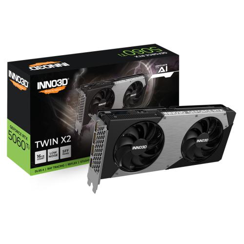 Inno3D GeForce RTX 5060 Ti Twin X2 - 16GB GDDR7 - N506T2‑16D7‑191073N