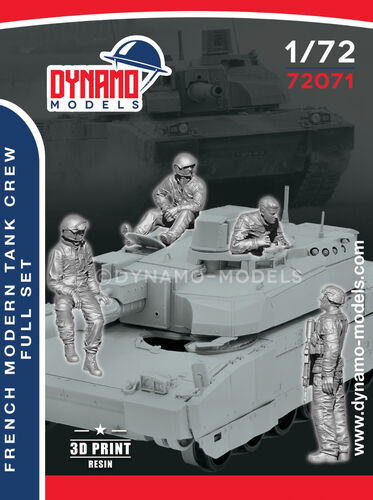 NEW! Dynamo-Models 72071 French Modern Tankers Set (4 Figures / 3D-Printed)