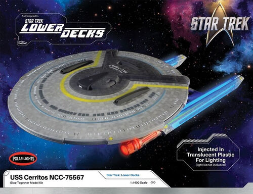 NEW! Polar Lights 1002 Star Trek Lower Decks USS Cerritos