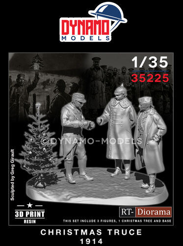 NEW! Dynamo-Models 35225 Christmas Truce 1914 (3 Figures / 3D-Printed)