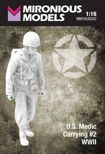 NEW! Mironious Models 16US042 US WWII Medic Carrying No.2 (1 Figure)