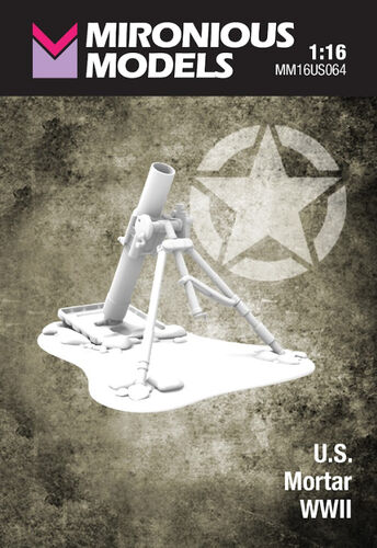 NEW! Mironious Models 16US064 US WWII Mortar