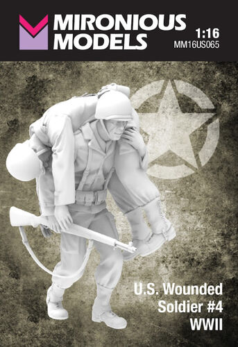 NEW! Mironious Models 16US065 US WWII Wounded Soldier No.4 (2 Figures)