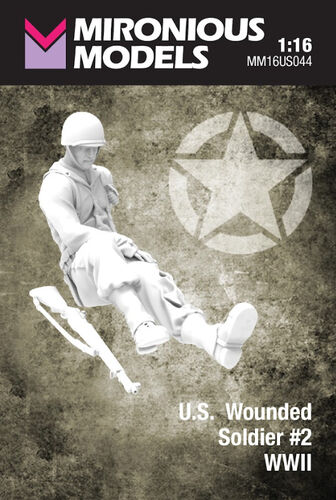 NEW! Mironious Models 16US044 US WWII Wounded Soldier No.2 (1 Figure)
