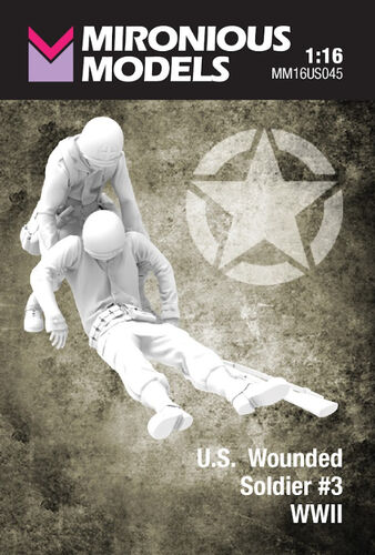 NEW! Mironious Models 16US045 US WWII Wounded Soldier No.3 (2 Figures)