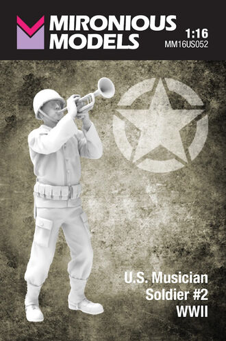 NEW! Mironious Models 16US052 US WWII Musician Soldier No.2 (1 Figure)
