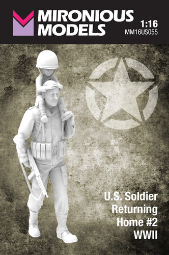 NEW! Mironious Models 16US055 US WWII Soldier Returning Home No.2 (2 Figures)