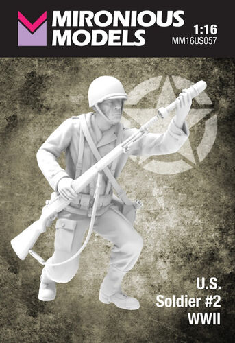 NEW! Mironious Models 16US057 US WWII Soldier No.2 (1 Figure)