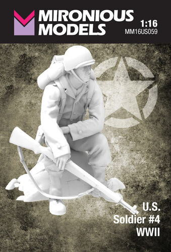 NEW! Mironious Models 16US059 US WWII Soldier No.4 (1 Figure)