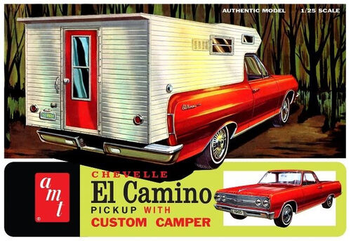 AMT/ERTL 1364 Chevrolet El Camino Pick-Up with Custom Camper (1965)