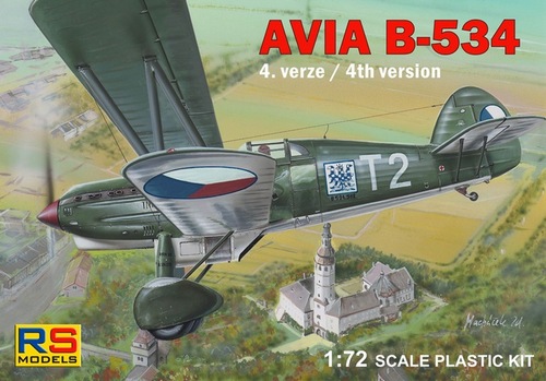 RS Models 92064 Czechoslovakian biplane Avia B.534 IV. Version