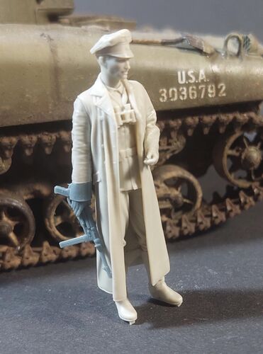PanzerArt FI35-229 Waffen SS Officer In Long Coat, Normandy
