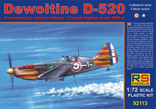 RS Models 92113 Dewoitine D.520C1 Vichy