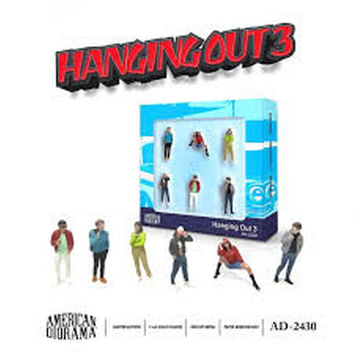NEW! American Diorama 2430 Figure Set Hanging Out 3 2025 (6 Figures)