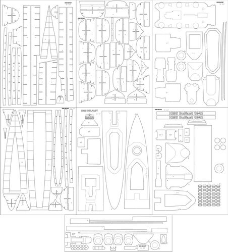 Answer ANG-286-SZK01 HMS Belfast - Laser Frames