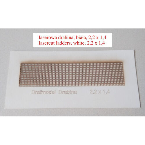 JSC DA017 Drabinki / 2,2x1,4 mm / Białe