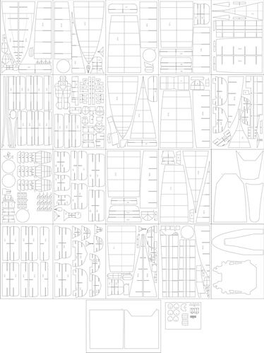 Answer ANG-260-SZK01 IJN Yamato - Laser Cut Frames