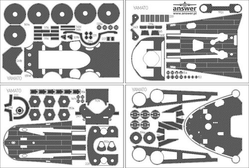 Answer ANG-260-SZK02 IJN Yamato - Engraved Deck