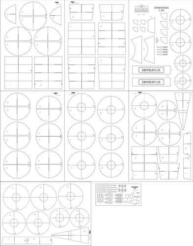 Answer ANG-272-SZK Zeppelin LZ 89 (L 50) - Laser Cut Frames