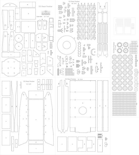 Answer ANG-250-SZK01 K2 Black Panther - Laser Cut Frames, Details