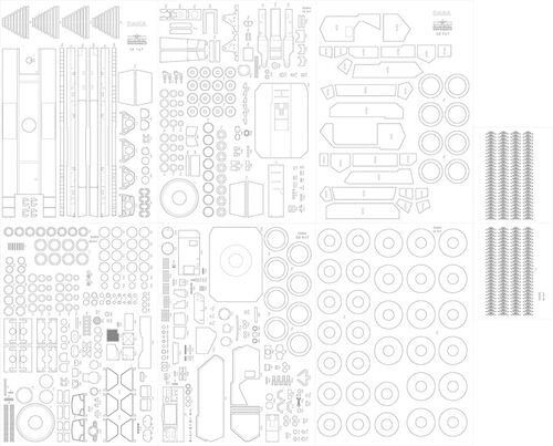 Answer ANG-108-SZK 152 mm ShKH DANA wz.77 - Laser Cut Frames, Details