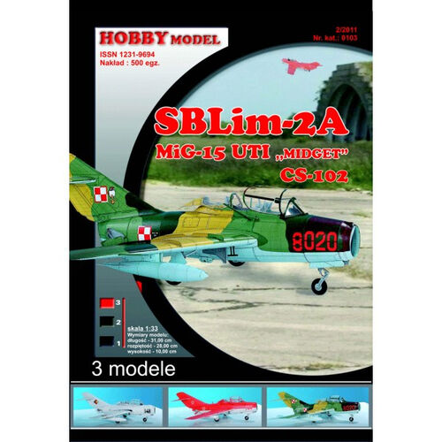 Hobby Model 103 SBLim-2A, MiG-15 UTI 'Midget', CS-102 - 3 Models