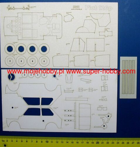 Answer KH-05-2016-SZK Fiat 126p - Laser Cut Frames, Details