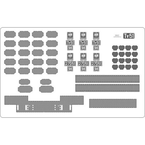 Answer ANG-07-2014-SZK02 Ty 51 Steam Locomotive - Engraved Platforms + Plates