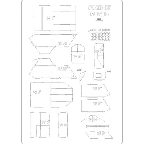 Answer KH-07-2017-SZK01 Ford 3T M1918 - Laser Cut Frames