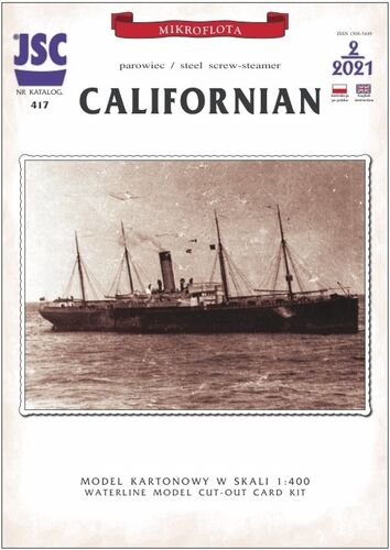 JSC 417 Brytyjski parowiec CALIFORNIAN