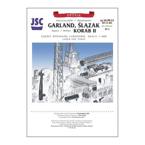 JSC 039-L Części Wycinane Laserowo Do Nieszczycieli Garland, Ślązak, Lugra Korab II