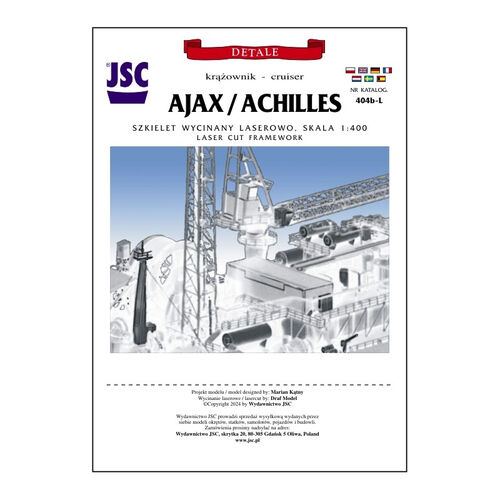 JSC 404b-L Szkielet Wycinany Laserowo Do Krążownika Ajax Lub Achilles