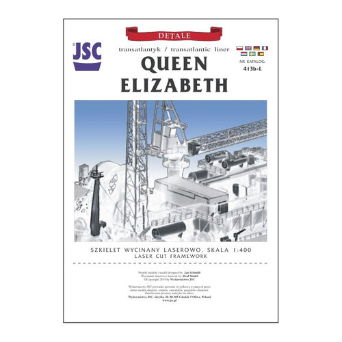 JSC 413b-L Szkielet Wycinany Laserowo Do Statku Queen Elizabeth