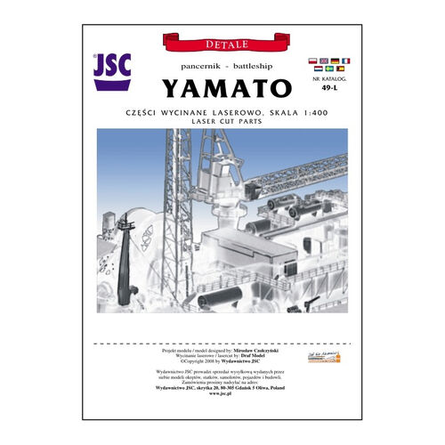 JSC 049-L Części Wycinane Laserowo Do Pancernika Yamato
