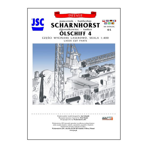 JSC 006-L Części Wycinane Laserowo Do Pancernika Scharnhorst I Olschiff 4