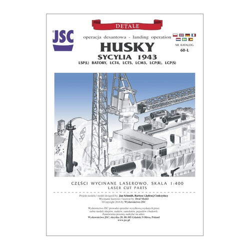 JSC 060-L Części Wycinane Laserowo Do Dioramy Husky