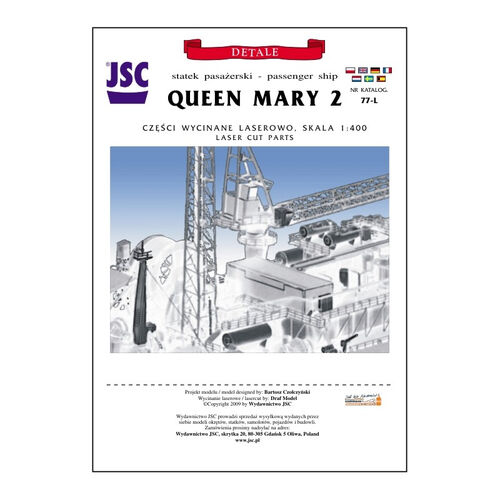 JSC 077-L Części Wycinane Laserowo Do Statku Pasażerskiego Queen Mary 2