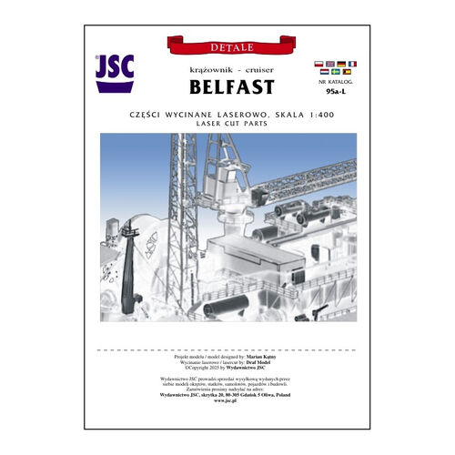 JSC 095a-L Części Wycinane Laserowo Do Krążownika Belfast