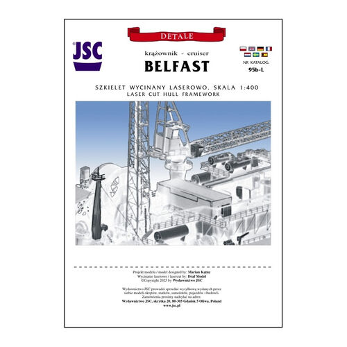 JSC 095b-L Szkielet Wycinany Laserowo Do Krążownika Belfast