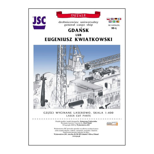 JSC 099-L Części Wycinane Laserowo Do Drobnicowca Eugeniusz Kwiatkowski Lub Gdańsk