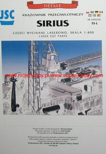 JSC 073-L detale laserowe do krążownika SIRIUS
